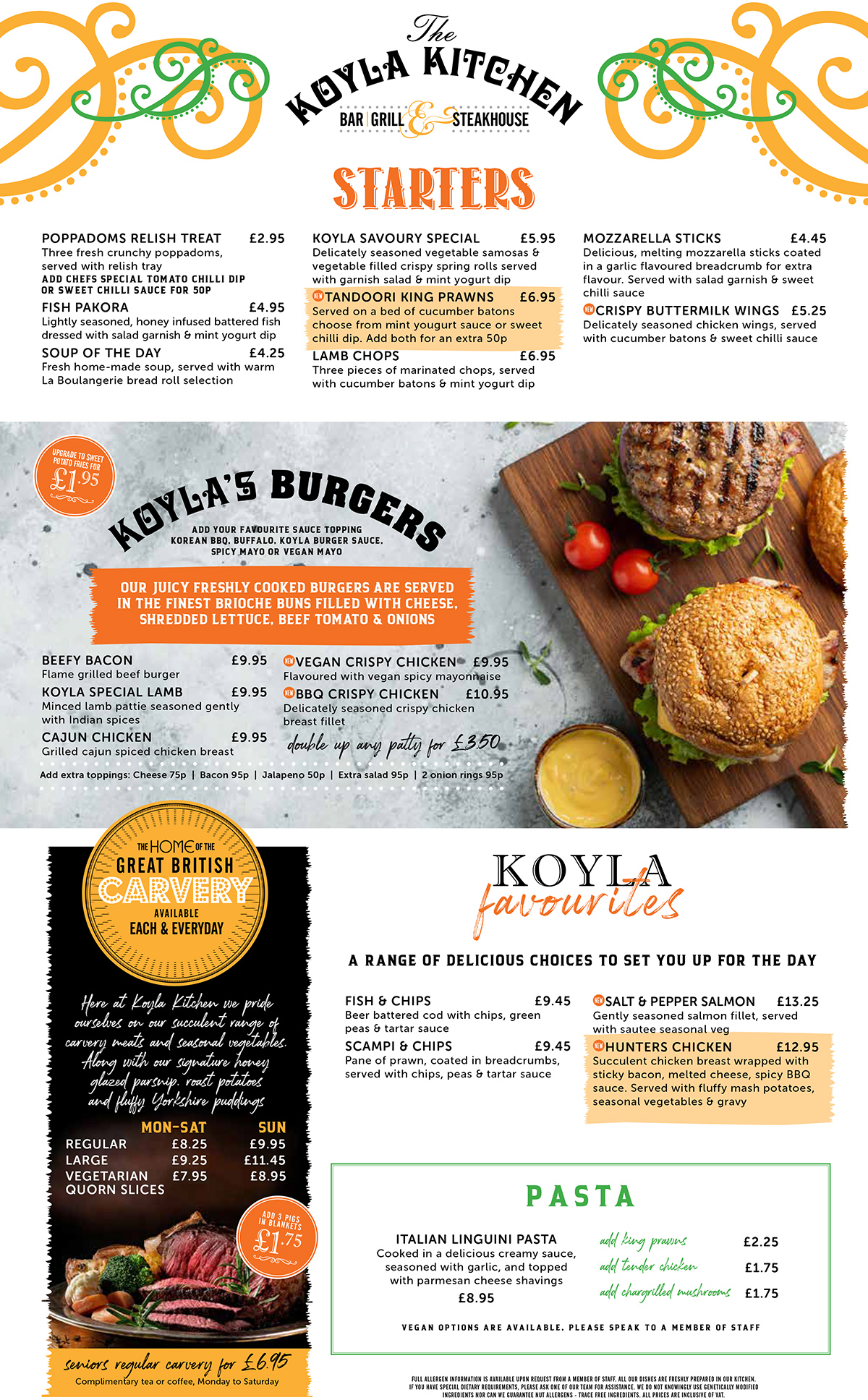 Menu – The Koyla Kitchen