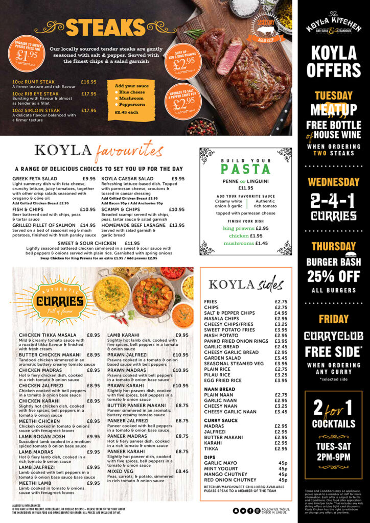 Menu – Koyla Kitchen